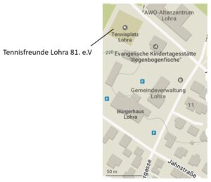 Anfahrt über Navigationssystem – Tennisfreunde Lohra `81 e.V.